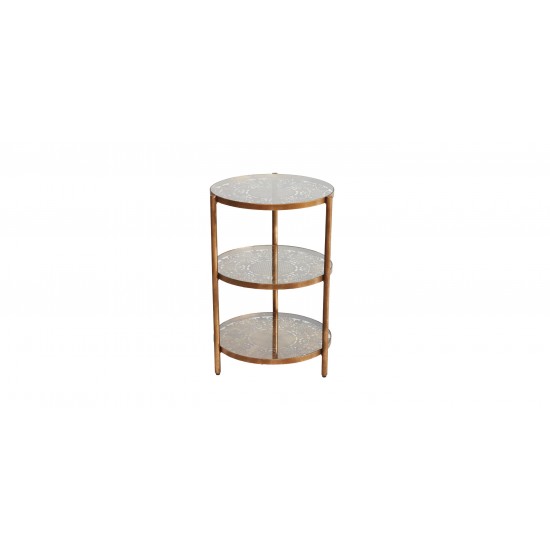 Aurora Lace Accent Table - 421867 BRS | 達森家居